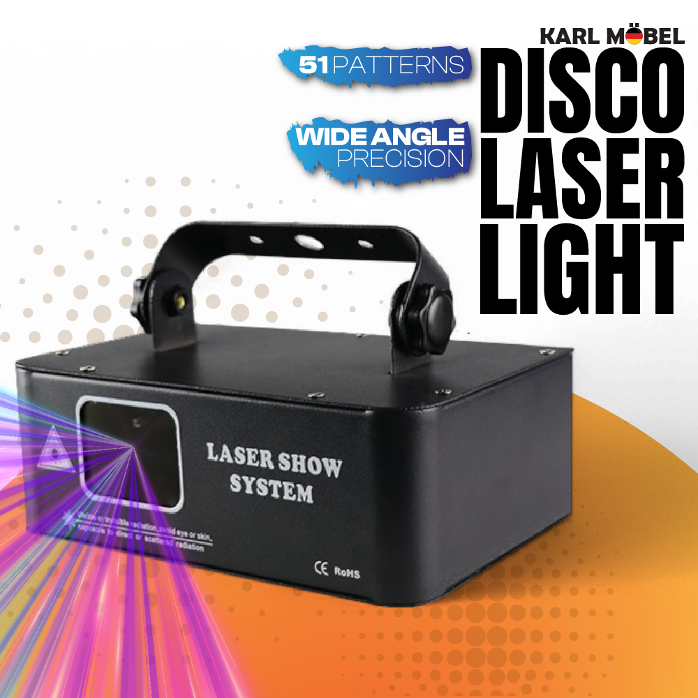 Laser Disco Light 7 Colors Stage Lighting RGB Laser Beam Line Scanner ...