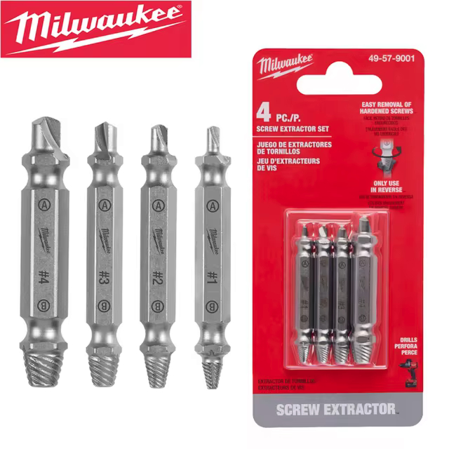 Milwaukee M2 Steel Screw Extractor Set (4pcs) | Shopee Malaysia
