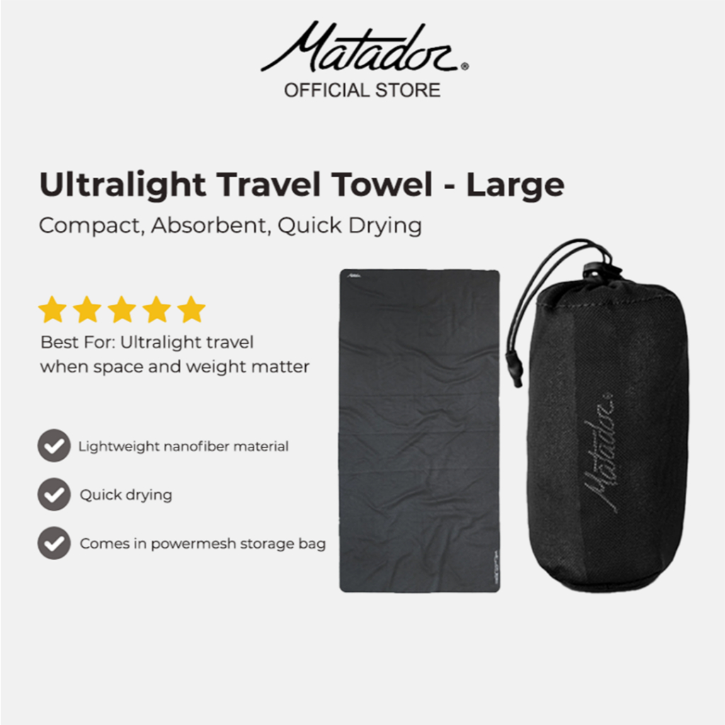 Matador® Ultralight Travel Large Towel for Compact and Lightweight ...