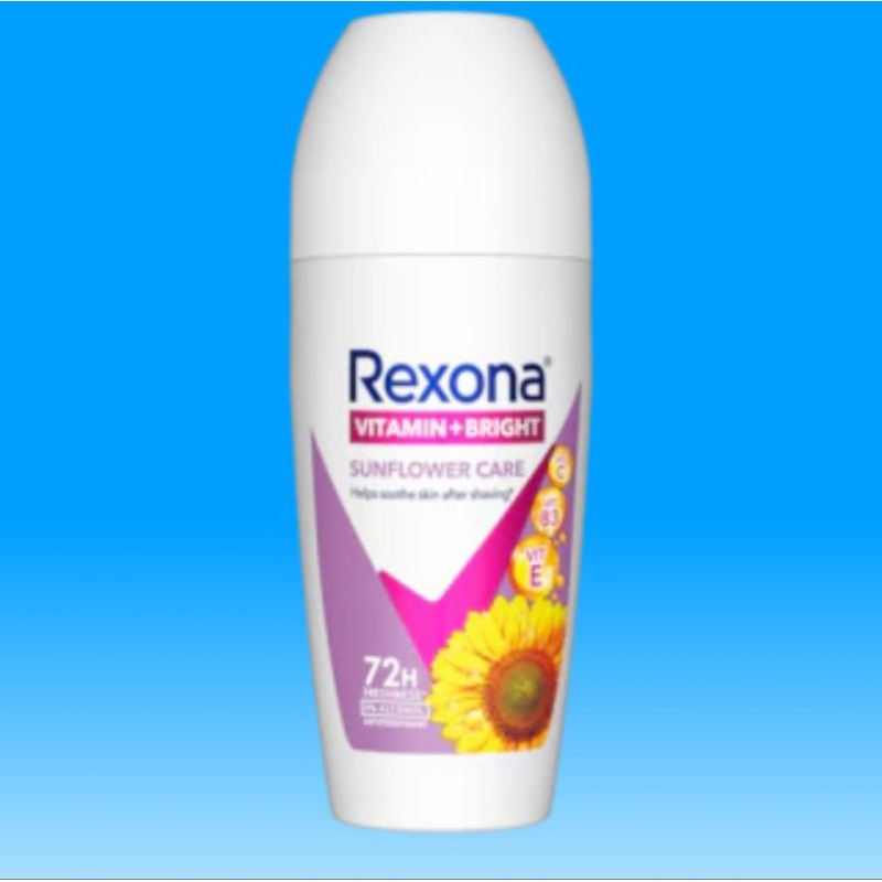 REXONA SUNFLOWER CARE VITAMIN BRIGHT 72H 45ML VIT C / VIT B3/ VIT E ...