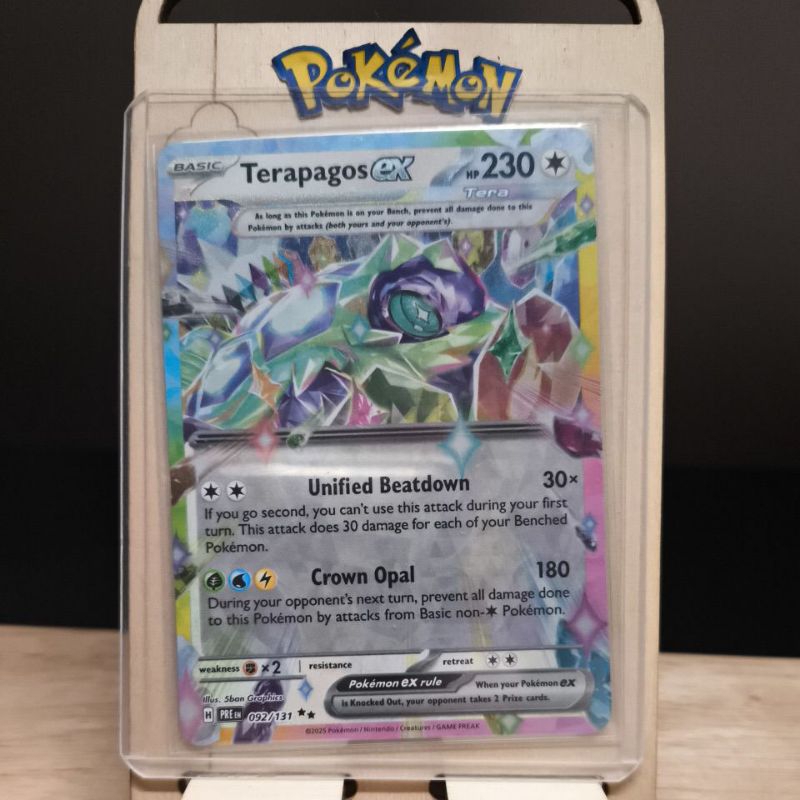 [ORI] Kad Terapagos EX PRE 092/131 Pokemon PTCG SV8.5 Prismatic Evolutions UR | Shopee Malaysia
