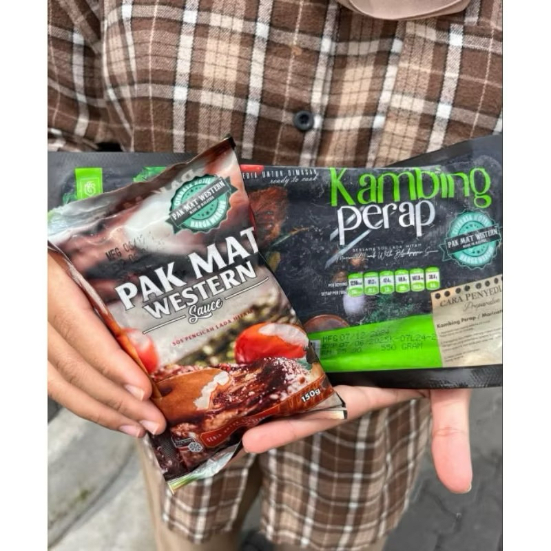PAK MAT WESTERN KAMBING PERAP Frozen Marinated Lamb Chicken Meatball ...