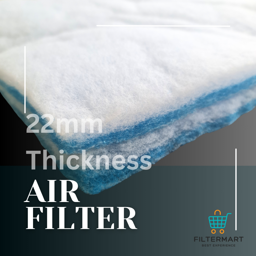 [READY STOCK] AIR FILTER, BLUE WHITE FILTER, SPRAY BOOTH FILTER, 1 MTR ...