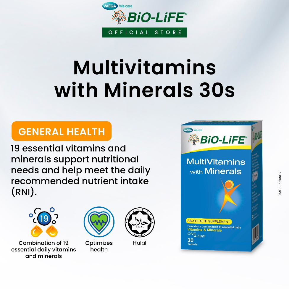BiO-LiFE Multivitamins with Minerals 30 tablets (EXPIRY DATE JANUARY ...