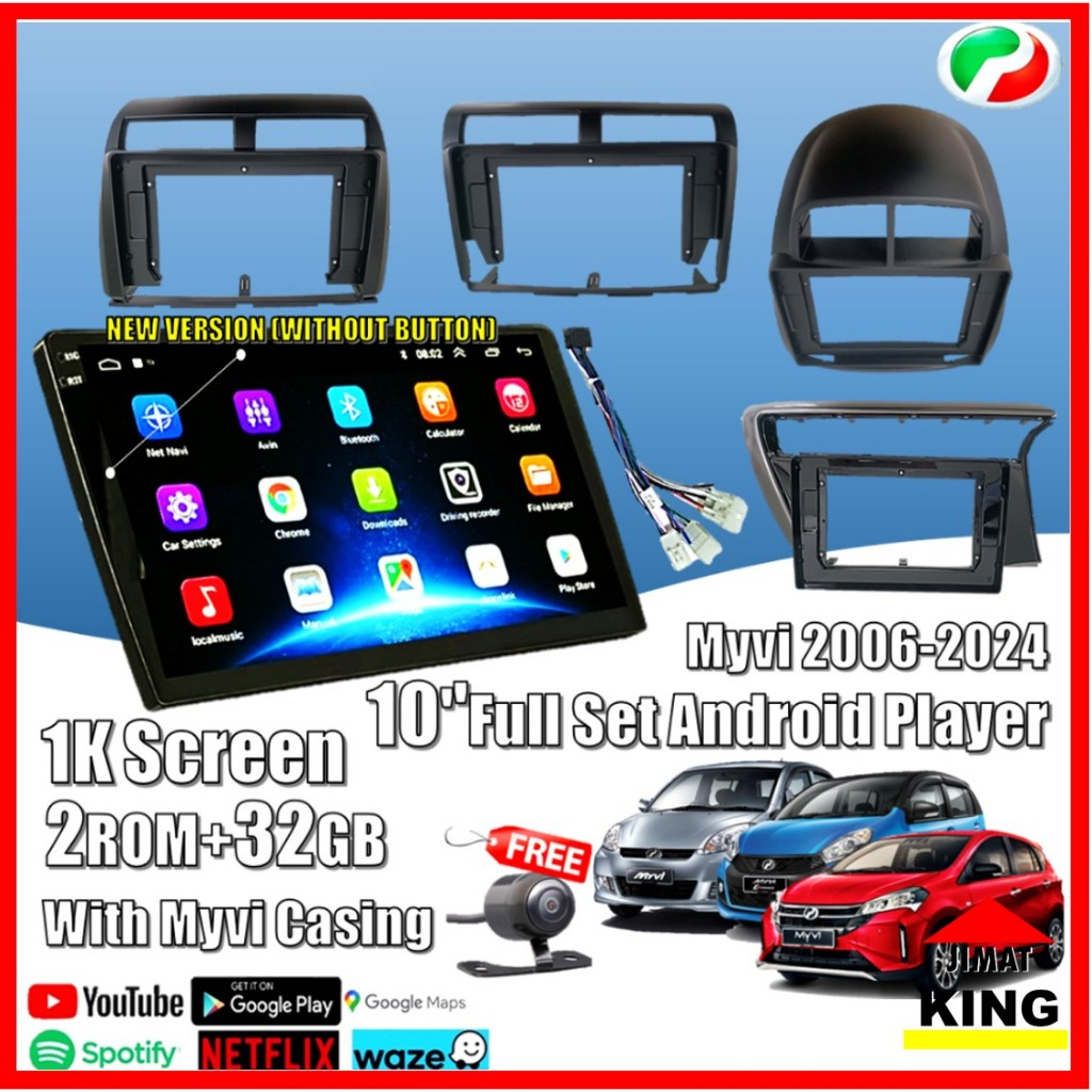 Perodua Myvi 2006-2024 10" Android Player Car Player 1K Screen 2Ram ...