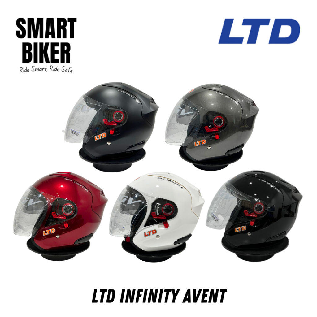 LTD Infinity Avent Double Visor Helmet Motorcycle 100% Original SIRIM ...