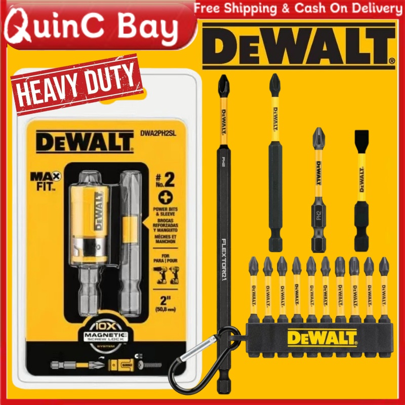 DEWALT XCP3 Power Drill Bit Sleeve Set Max Fit Phillips #2 S X 2" L S2 ...