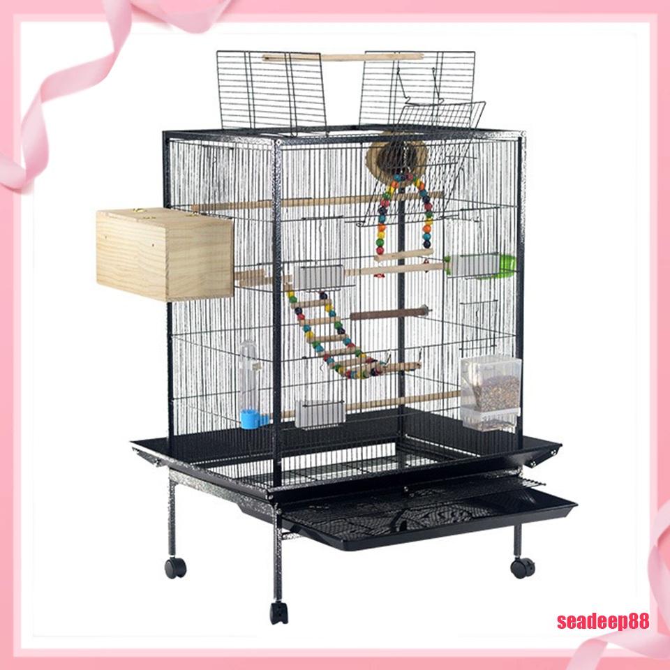 Home use metal bird cage luxury bird villa bird cage wire cage parrot ...