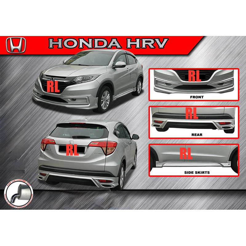 Honda HRV 2014 2015 2016 2017 RL front side rear skirt lip bodykit body ...