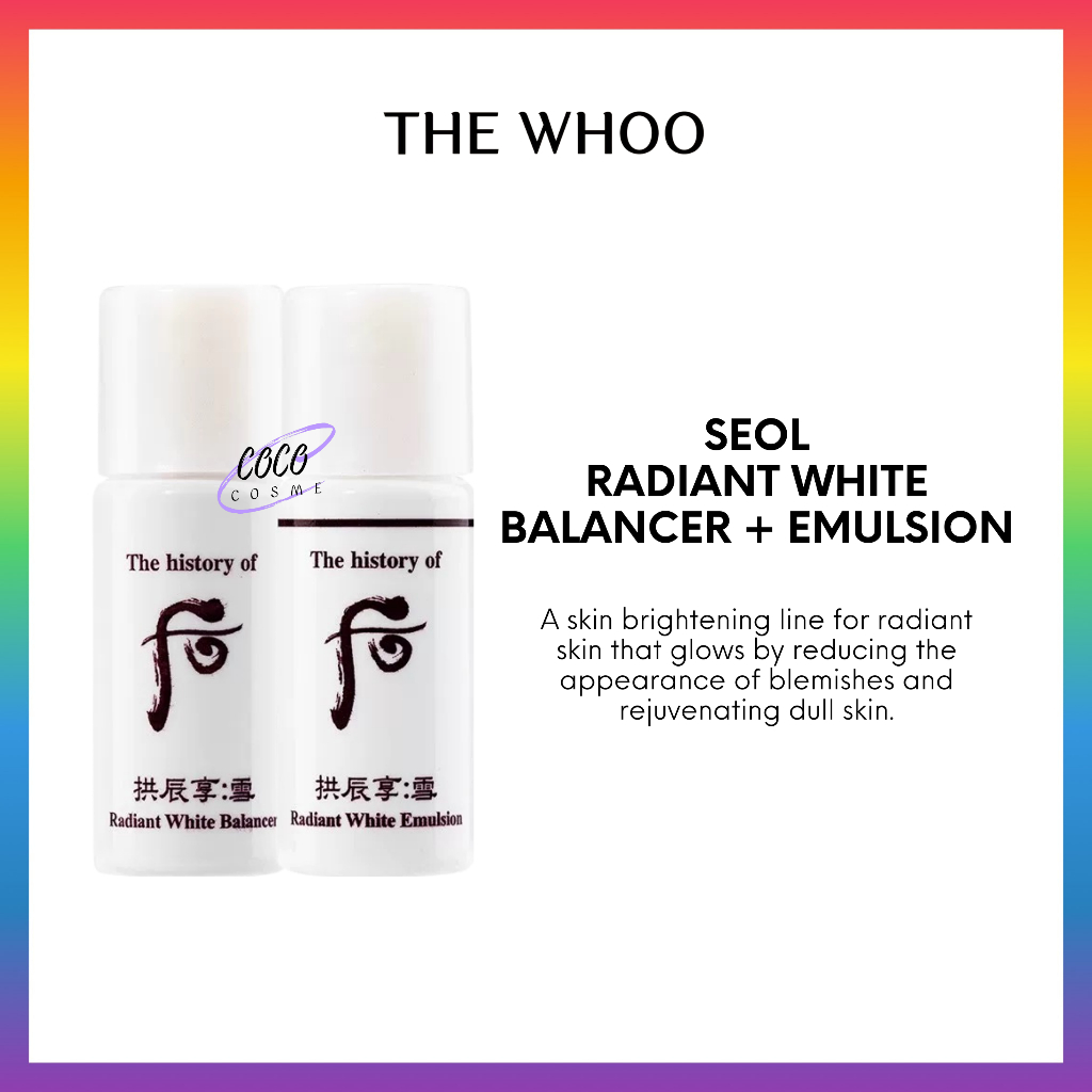 THE WHOO Seol Radiant White Balancer + Emulsion (5ml) | Shopee Malaysia