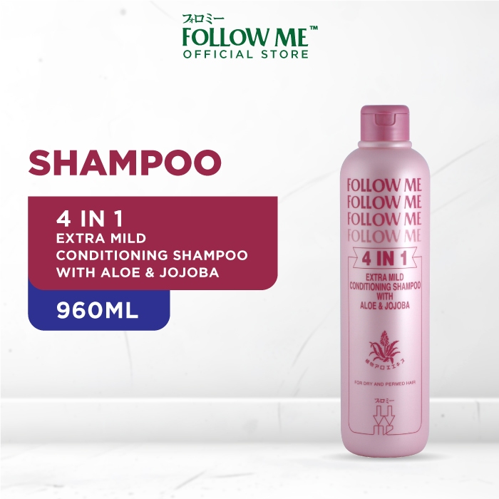 Follow Me Shampoo 960ml - 4 in 1 (Extra Mild with Aloe & Jojoba ...
