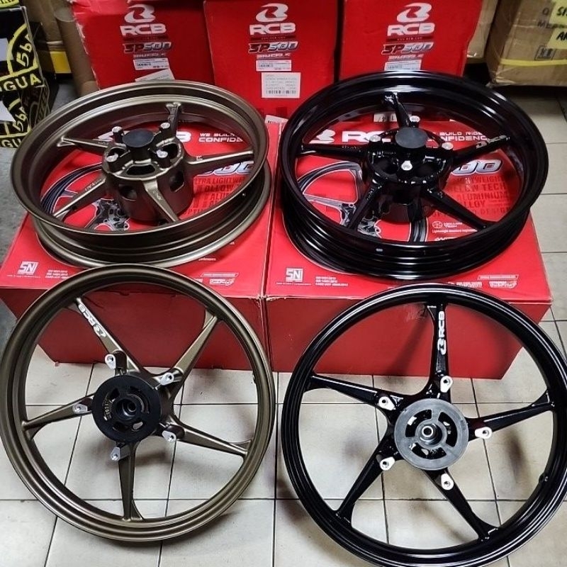 SPORT RIM RCB SP500 RS150/RSX150/WINNER X [185/250X17] BLACK & BROWN ...