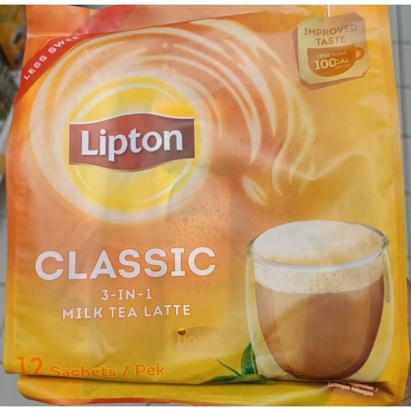 Lipton classic 3-in-1 milk tea latte 12sachet x 20g | Shopee Malaysia