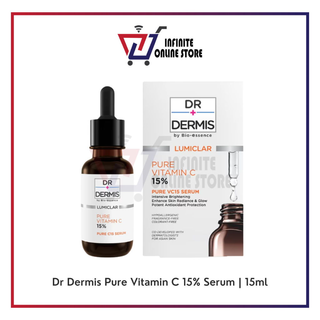 DR. DERMIS Lumiclar Pure Vitamin C 15% Serum (15ml) | Shopee Malaysia