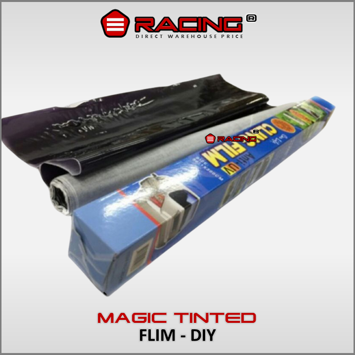 Black 5% Window Magic DIY Tinted Tint Film Car Window House Cling Film ...