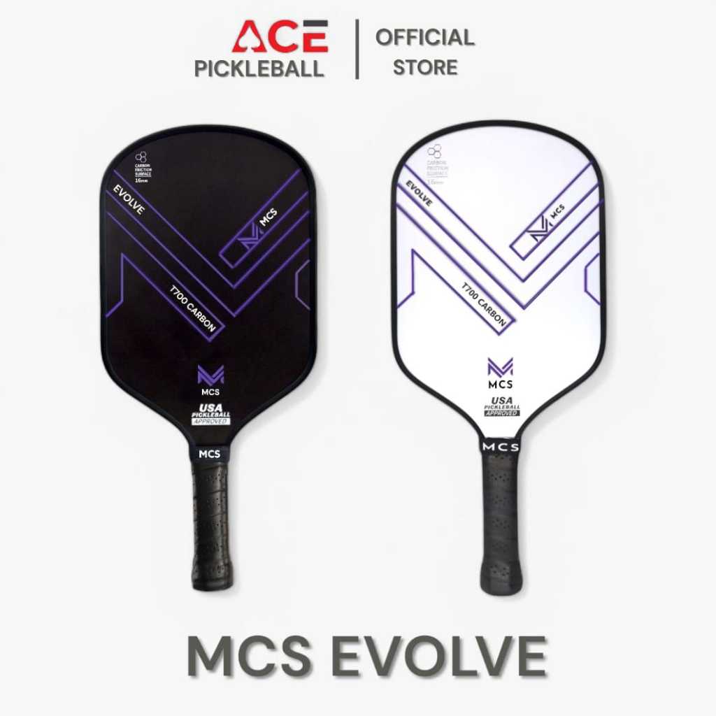 Raket Pickleball MCS EVOLVE – Carbon Fiber 16mm | Sesuai Pemula Dewasa ...