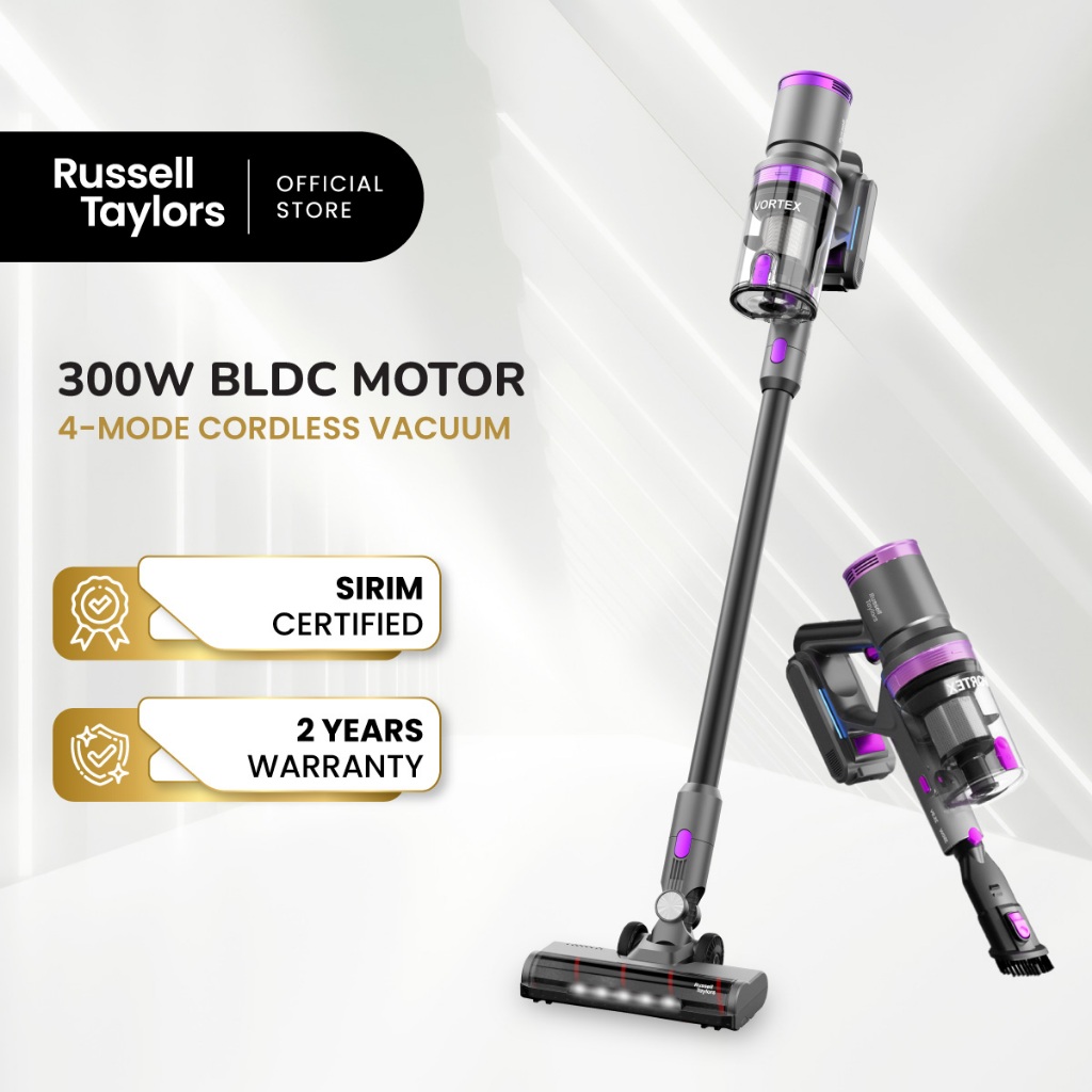 Russell Taylors X2 Cordless Vacuum Cleaner Vakum Tanpa Wayar 300W BLDC ...