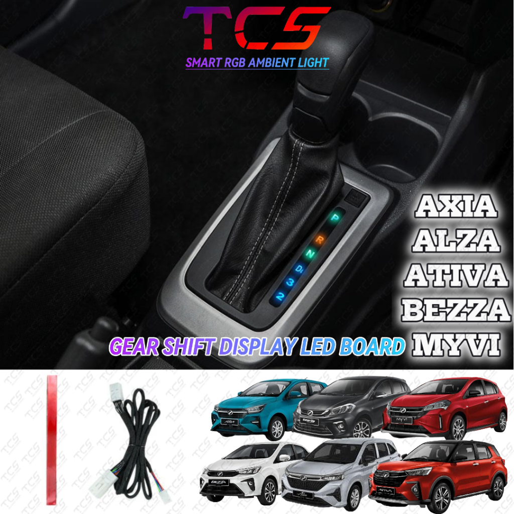 TCS PERODUA CAR GEAR SHIFT DISPLAY LED BOARD ACCESSORIES PNP ALZA ATIVA ...
