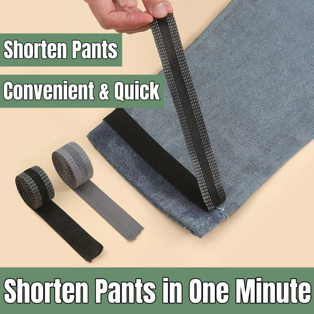 Self Adhesive Trouser Hem Tape No Sewing Adjustable Length | Shopee ...
