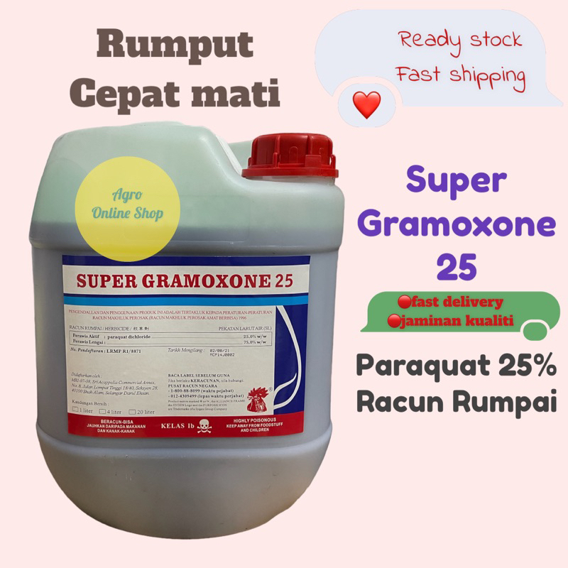 20L Racun Sentuh 25%|Racun Lalang&rumput/Ready Stock | Shopee Malaysia