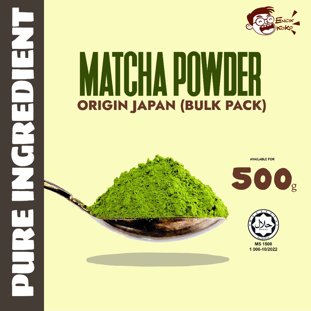 MATCHA POWDER / SERBUK MATCHA - 500G Origin Japan (Bulk Pack) | Shopee ...