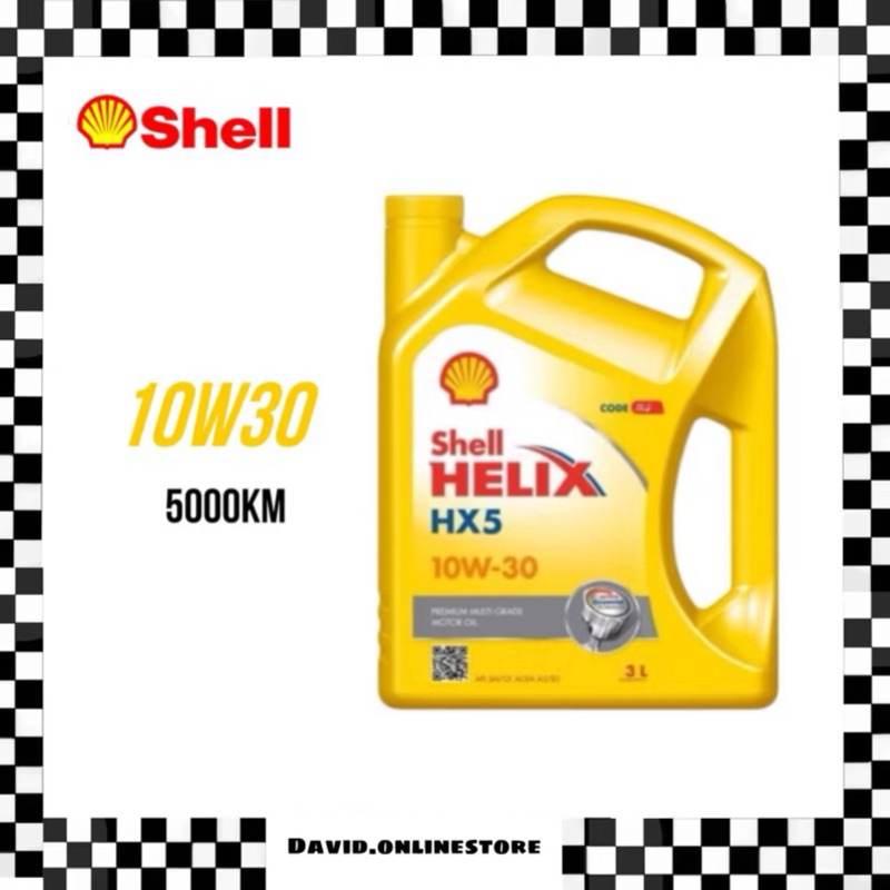 Shell Helix HX5 10w30 Engine Oil 3L Hong Kong For Proton Perodua Toyota ...