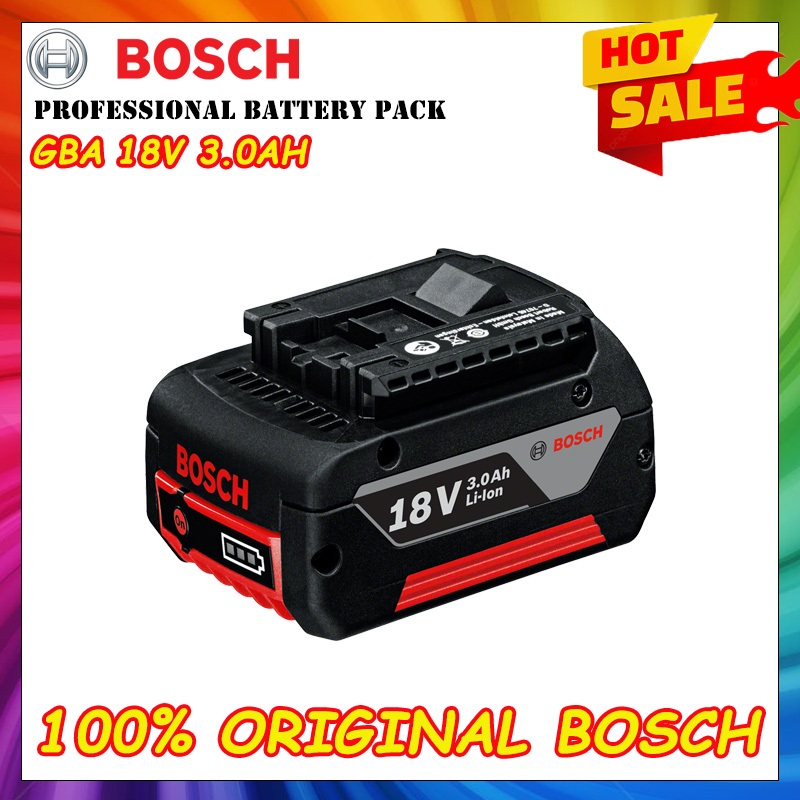 BOSCH GBA 18V 3.0AH PROFESSIONAL BATTERY PACK 1 600 Z00 037 | Shopee ...