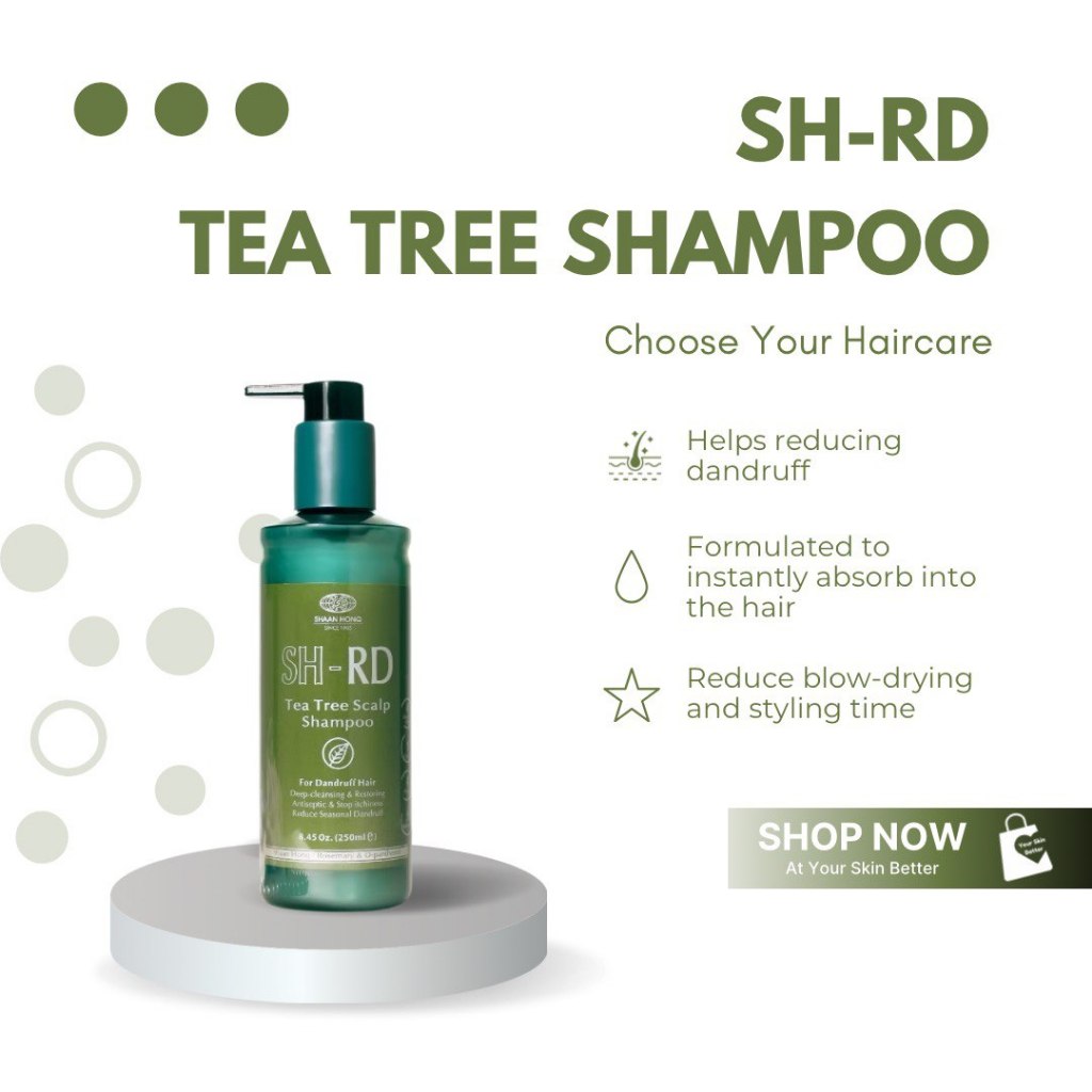 SHRD TEA TREE SHAMPOO ANTI KETOMBE - DANDRUFF SHAMPOO - SHAMPOO ANTI ...