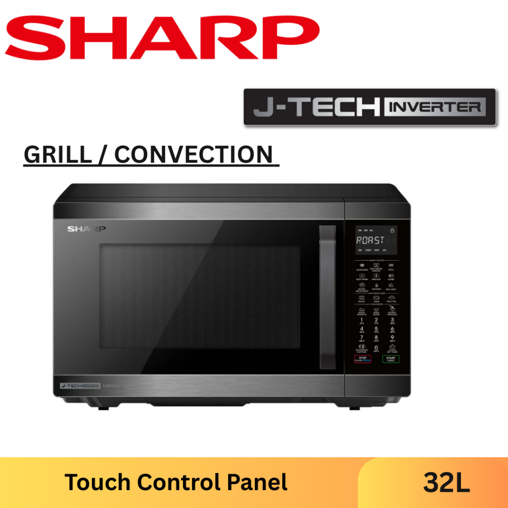 Sharp Microwave Oven With Grill and Convection R859EBS 32L - Microwave ...