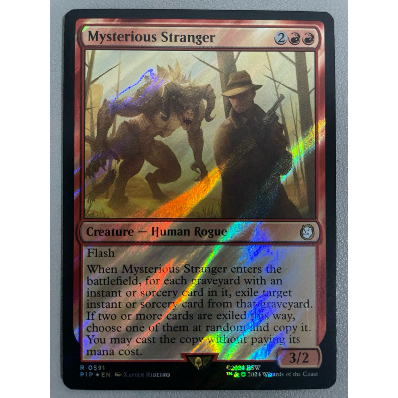 MTG:Fallout (PIP) R0591 - Mysterious Stranger (Surge Foil) | Shopee ...