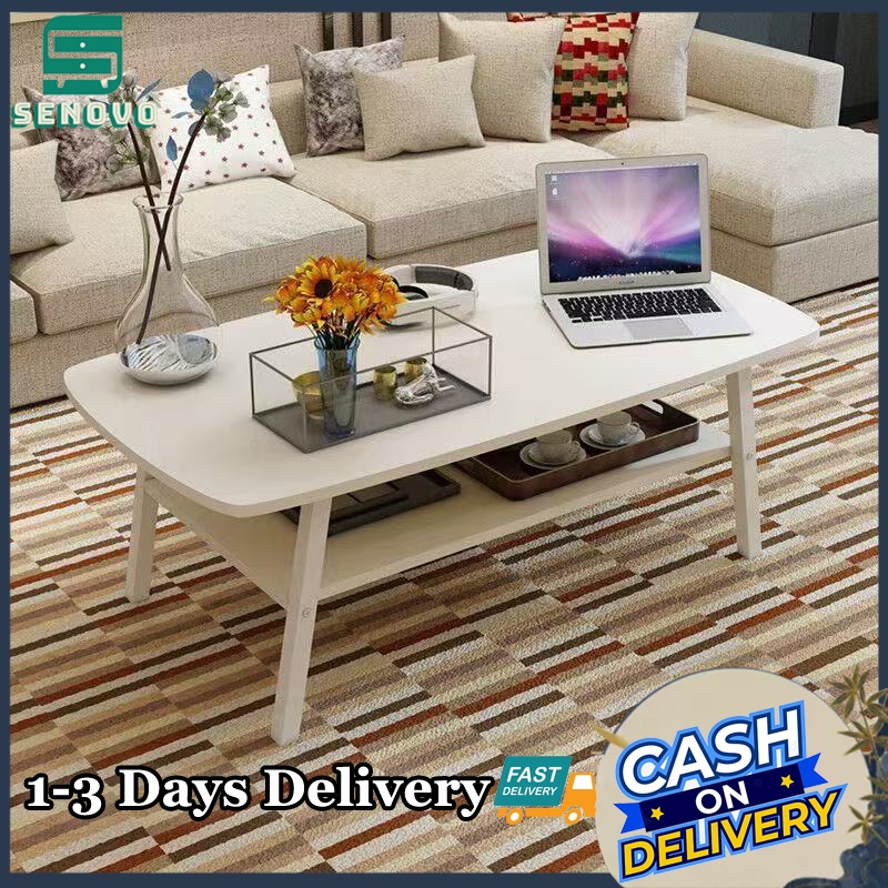 2-Layer Coffee Table Living Room Sofa Side Table Coffee Table Tea Table ...