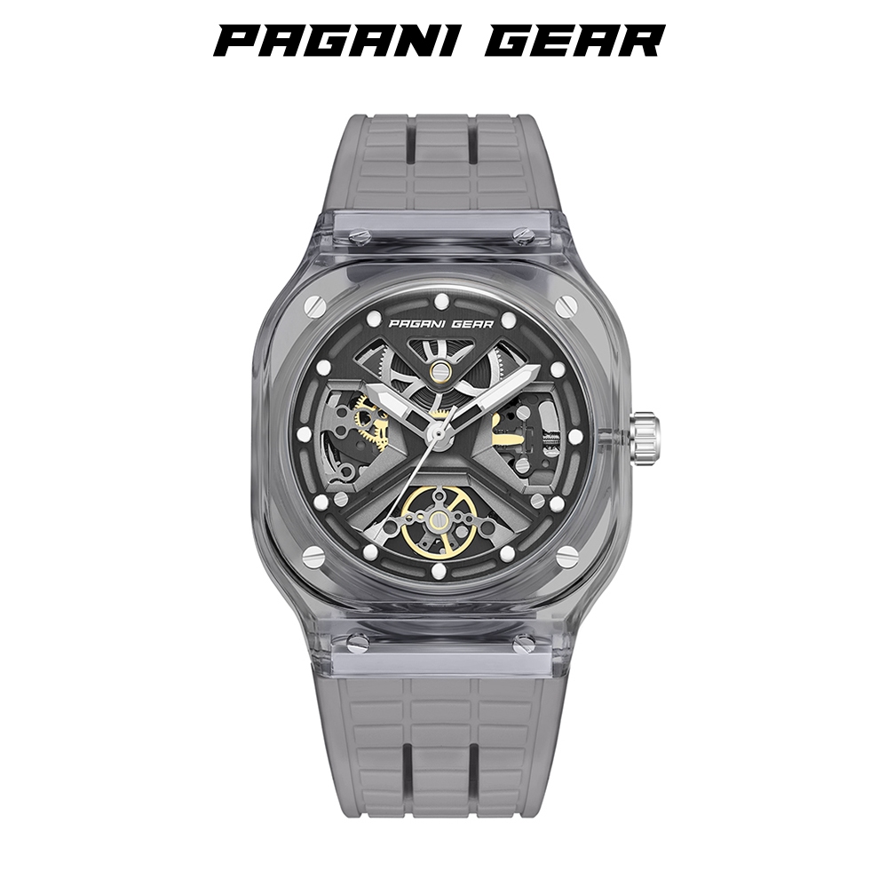 Pagani Gear Jam Tangan Lelaki Men's Rubber Quartz Watch PG-G2001 ...