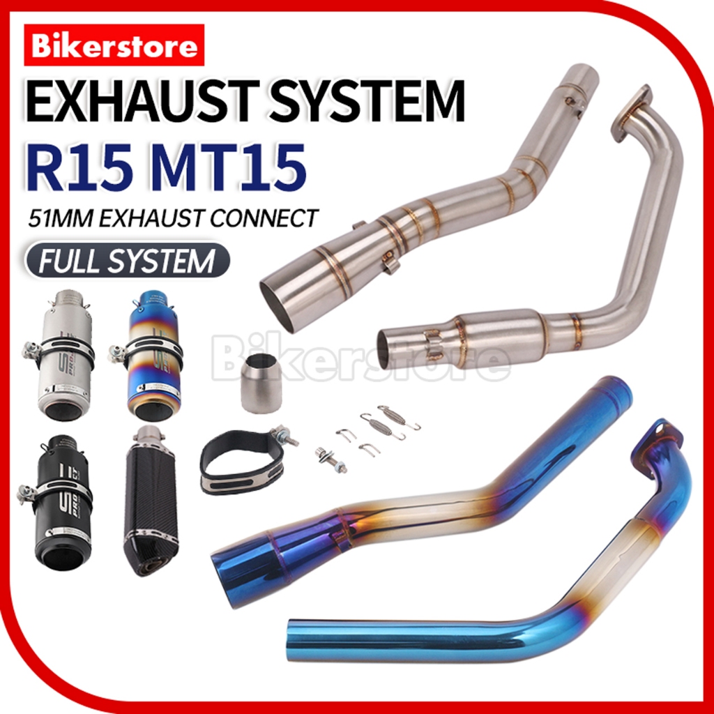 R15 V3 V4 MT15 V1 V2 R15M Yamaha Exhaust Pipe Full System Exhaust ...