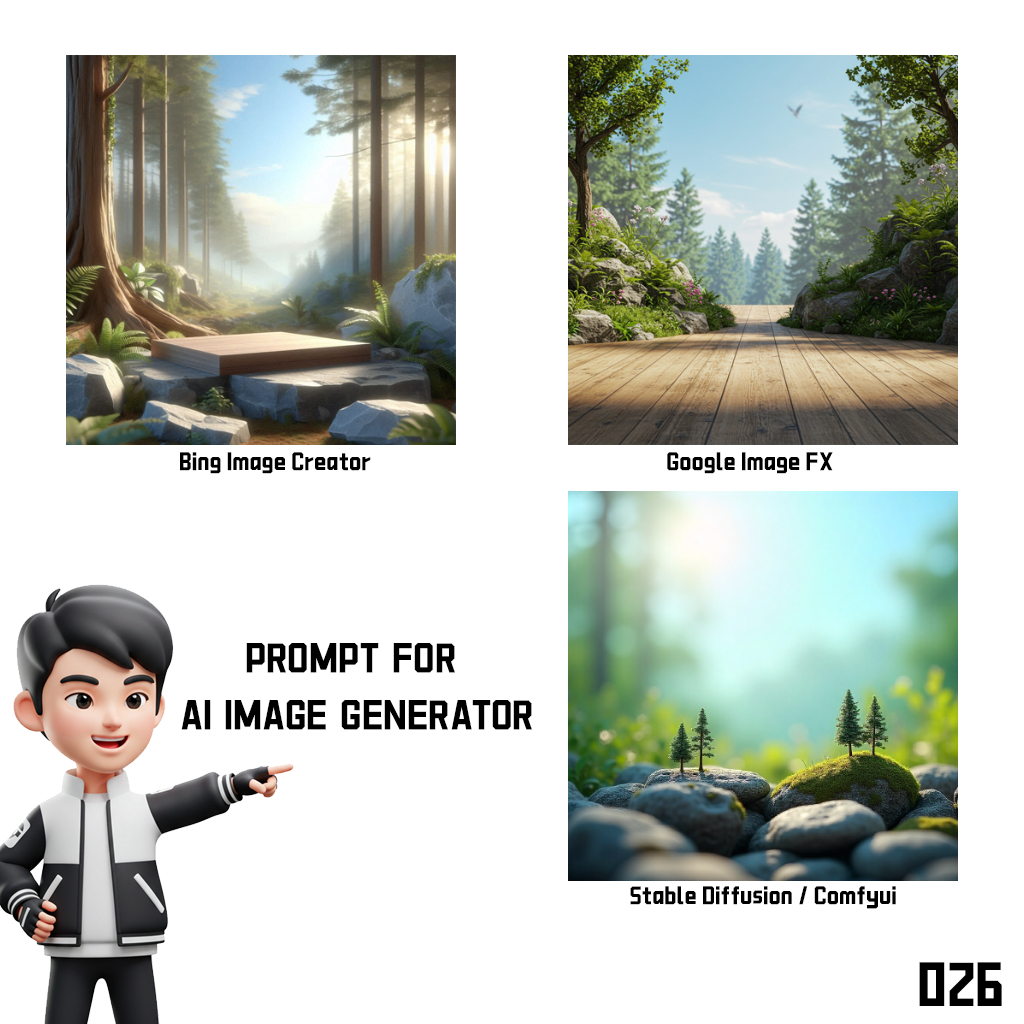 PROMPTS for ChatGPT,Midjourney, Dall-E, Stable Diffusion,Comfyui,Google AI, Bing Image Creator ...