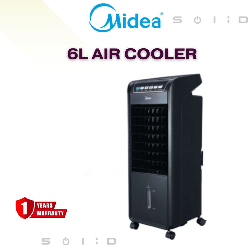 Midea 6L Air Cooler, MAC-106A-BK | Shopee Malaysia