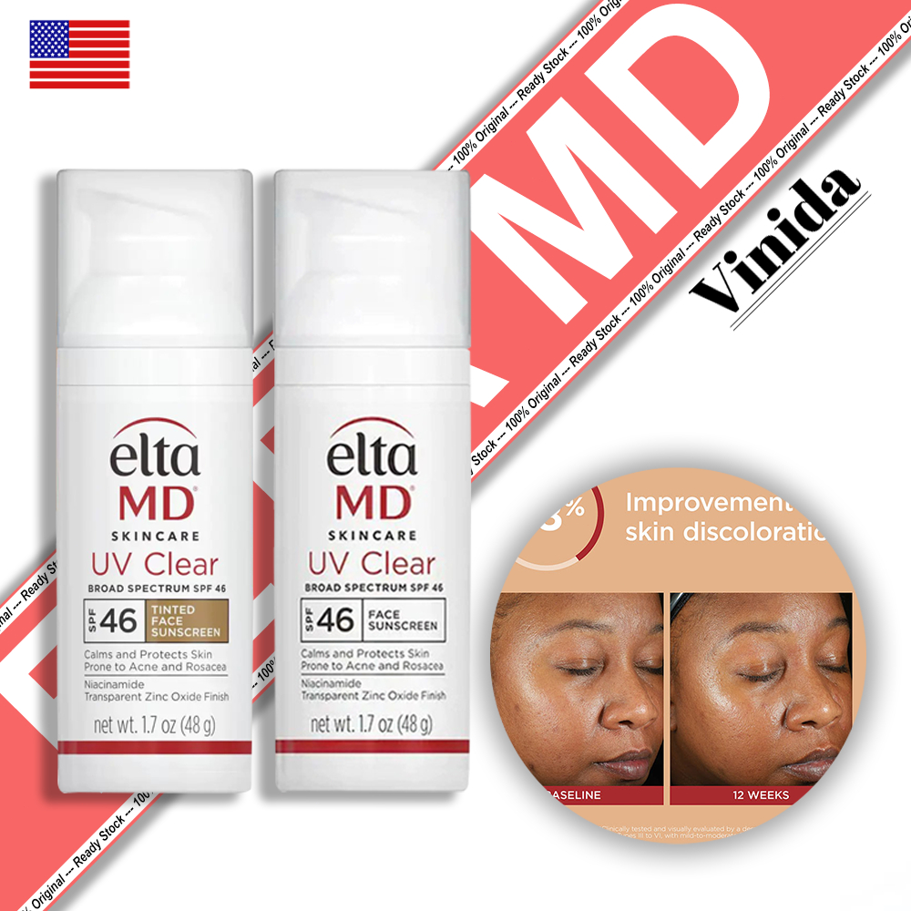 Elta MD UV Clear Facial Tinted Sunscreen SPF 46, Broad Spectrum Sport Sensitive Skin UV Clear ...