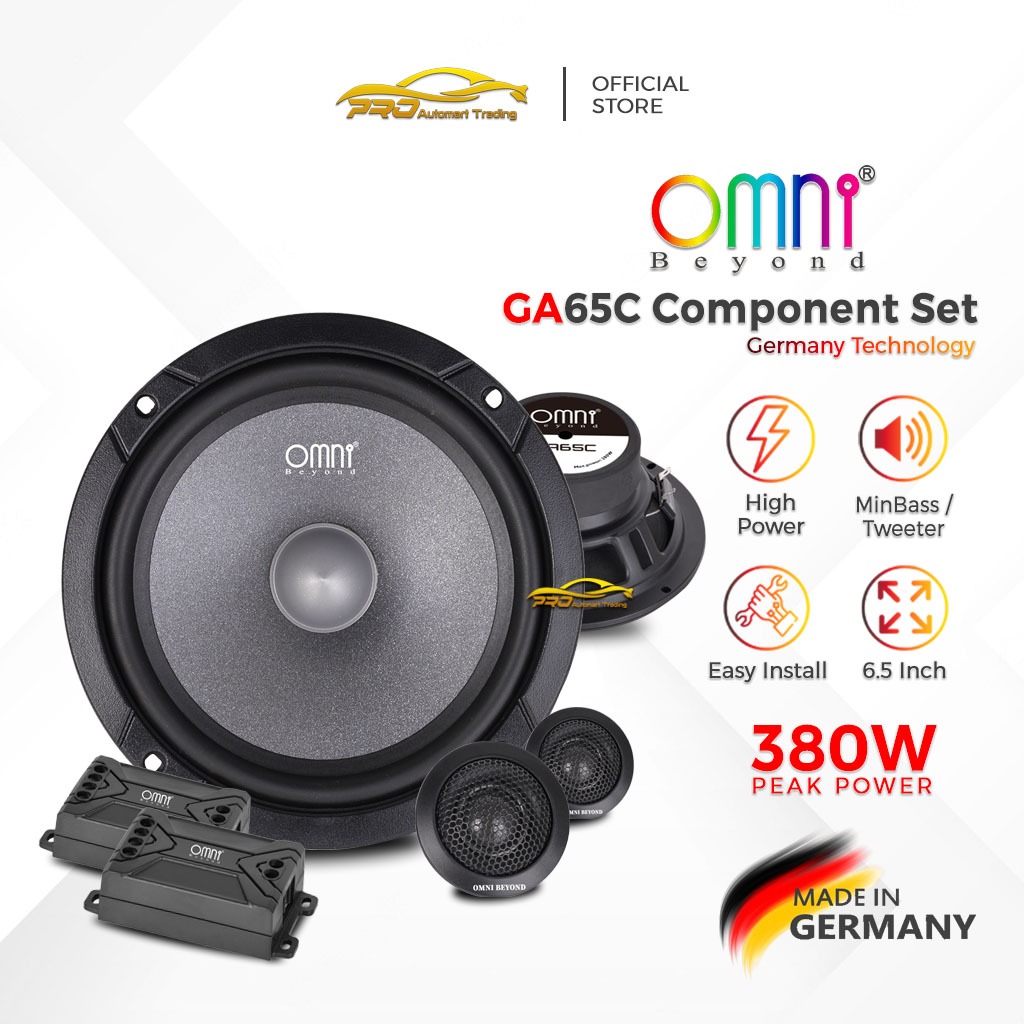 🔥New Model GA65C🔥OMNI BEYOND GA Series GA65C 6.5Inch Component Set Car ...