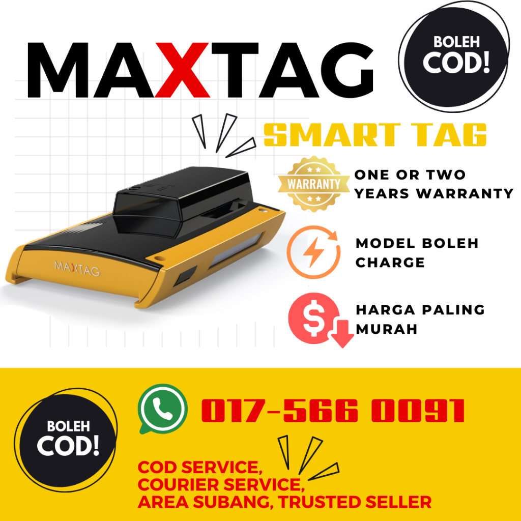 MAX TAG Smart Tag yellow all new ready stock pls read first baca dulu ...