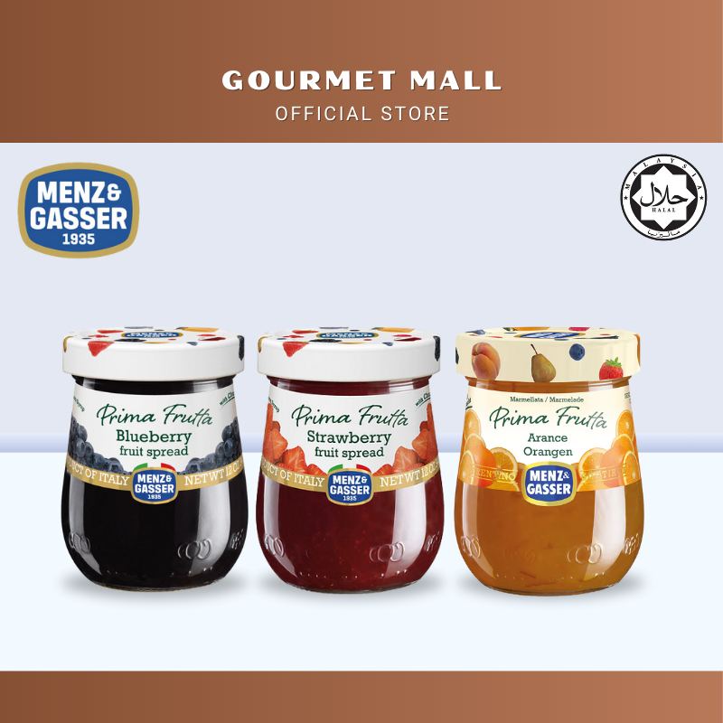 Menz And Gasser Prima Frutta Strawberry Blueberry Orange Marmalade Jam ...