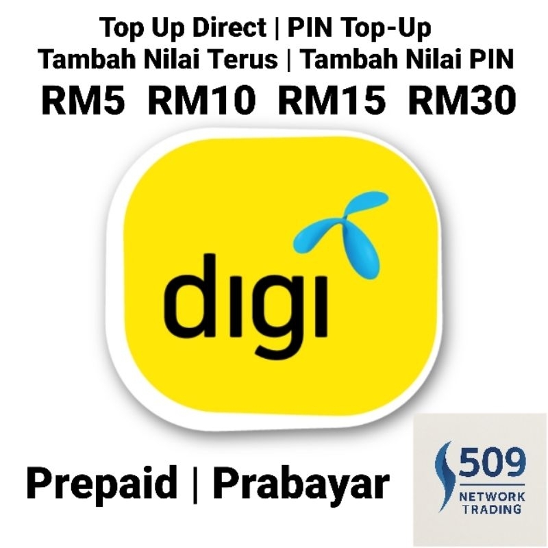 Digi / Tone Wow Prepaid Top Up | Tambah Nilai Prabayar Digi / Tone Wow ...