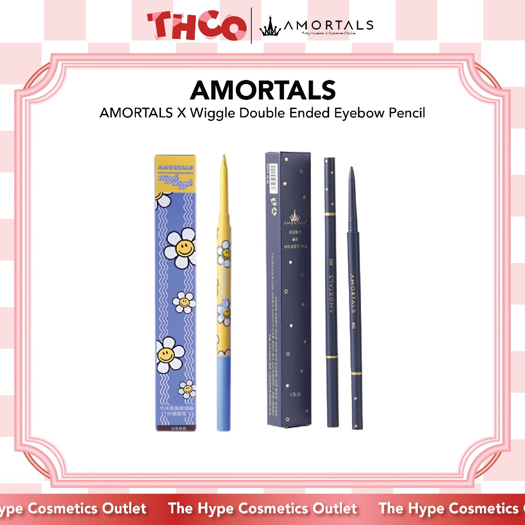 AMORTALS x Wiggle Double Ended Eyebrow Pencil 尔木萄Wiggle联名双头眉笔 眉眼如画纤细眉笔 ...