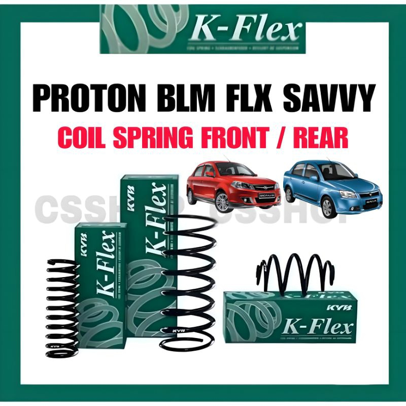 K-FLEX PROTON SAGA BLM / FLX , SAVVY COIL SPRING FRONT AND REARSET ...