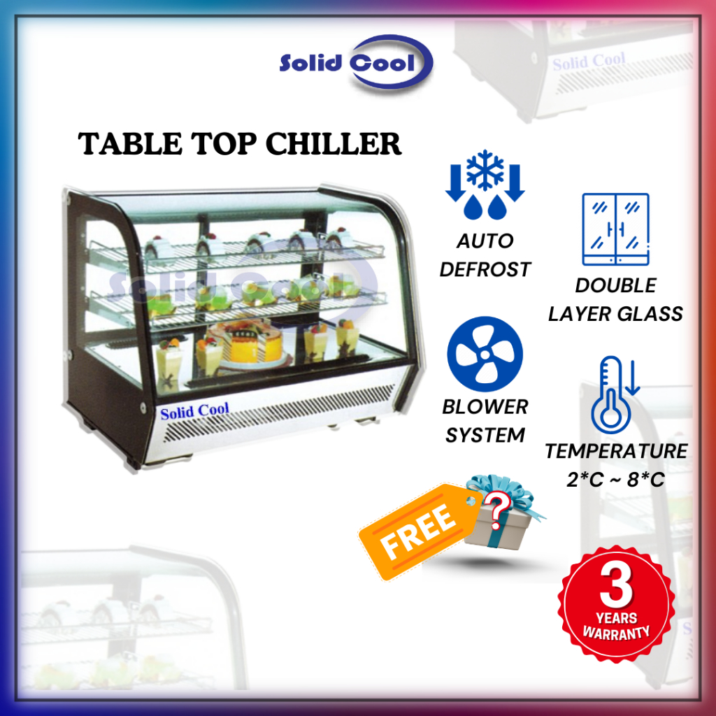[ SOLID COOL ] TABLE TOP CHILLER SRTW 120L | SRTW 160L | Counter Top ...