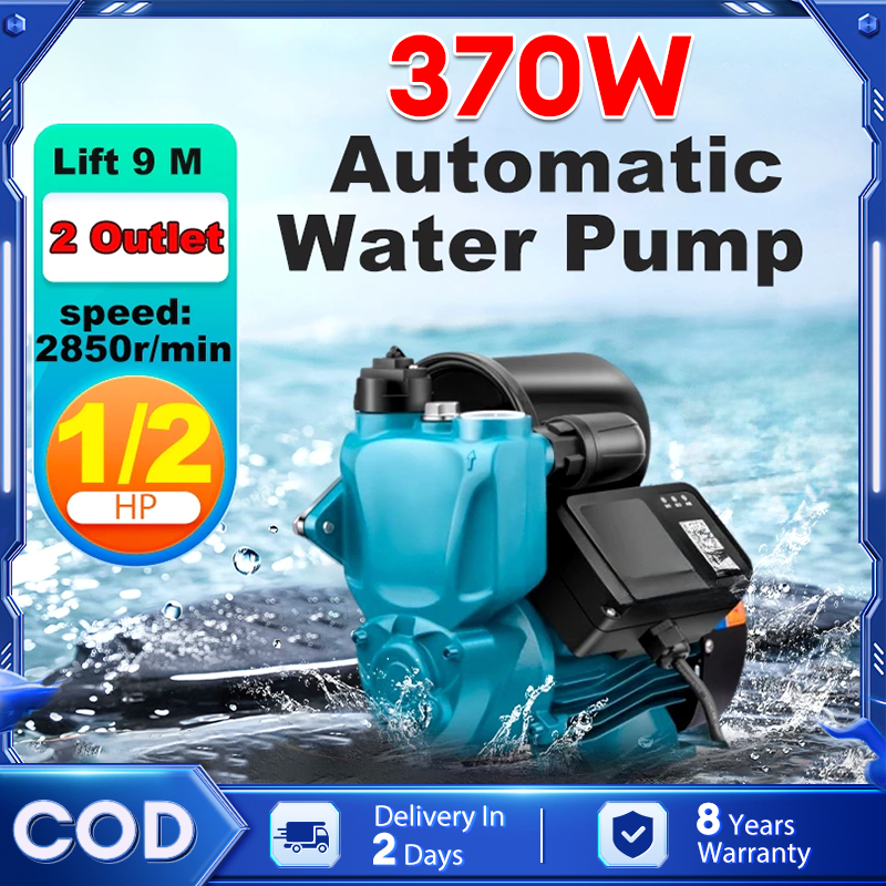 370W Water Pump Automatic 0.5HP Home Electric Booster Pump Enjin Air ...
