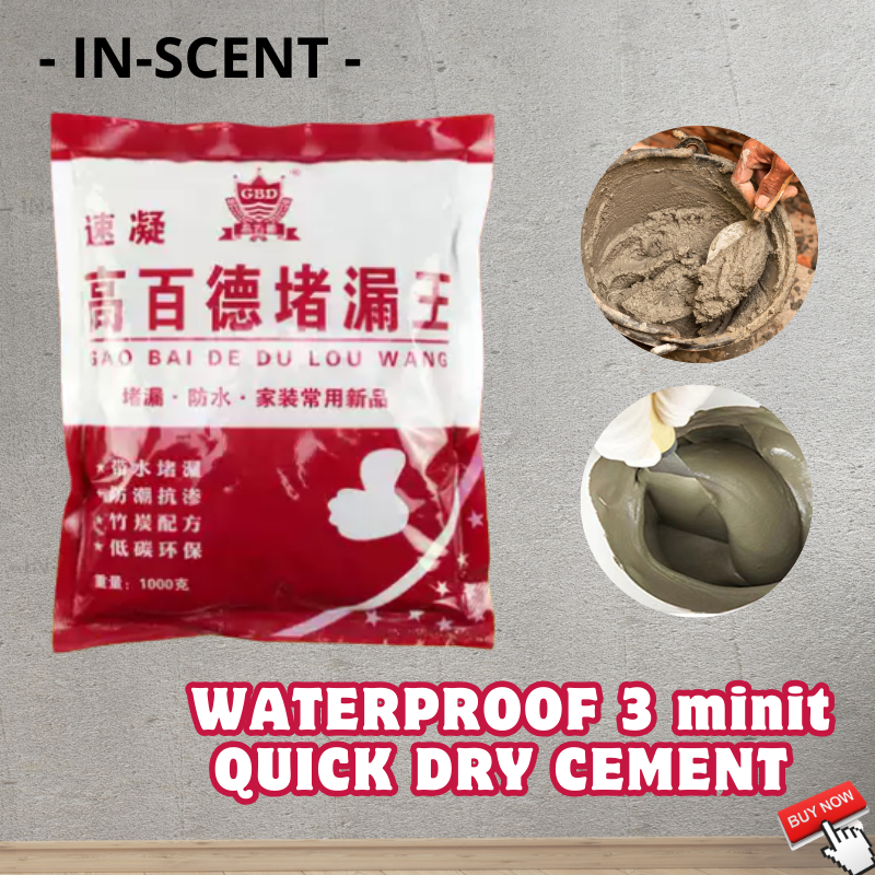 IN-SCENT Waterproof 3 Minute Quick Drying Cement 1kg | Simen Kalis Air ...