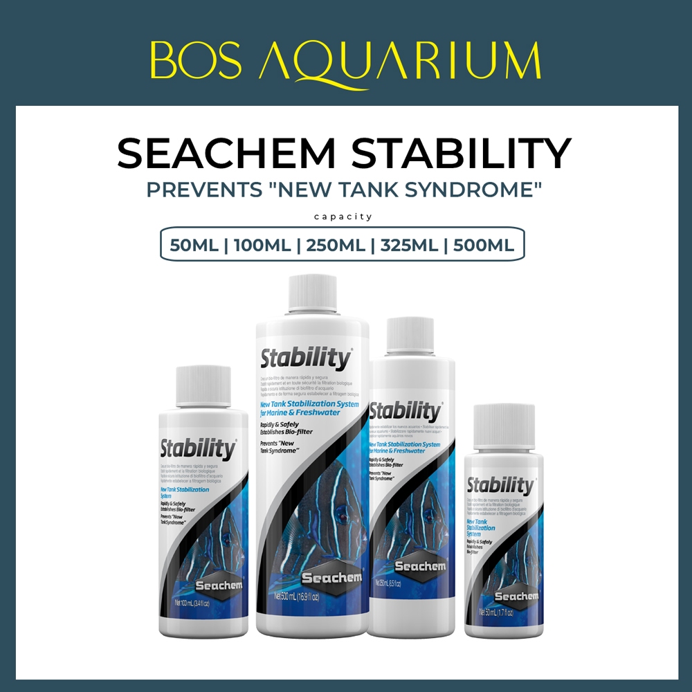 Seachem Stability - New Tank Stabilization System ( 50ml | 100ml ...
