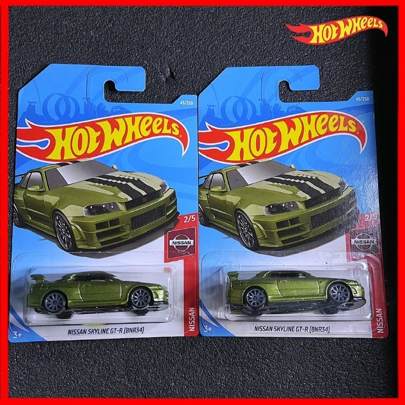 Hot Wheels Nissan Skyline GTR R34 Jade Green 2019 JDM R34 Nisaan GTR34 ...