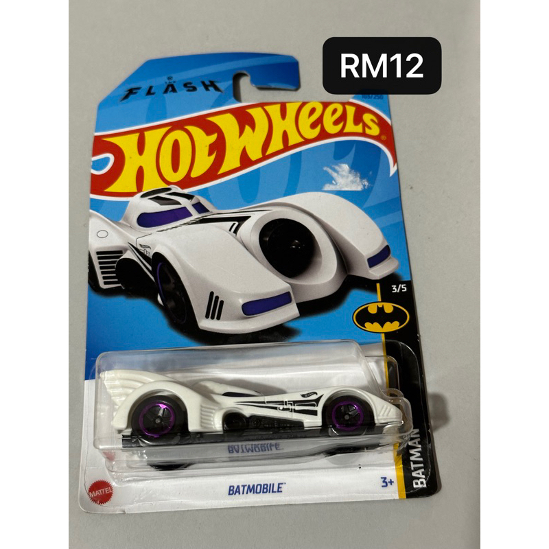 Hot Wheels - Batmobile Batman The Flash White | Shopee Malaysia