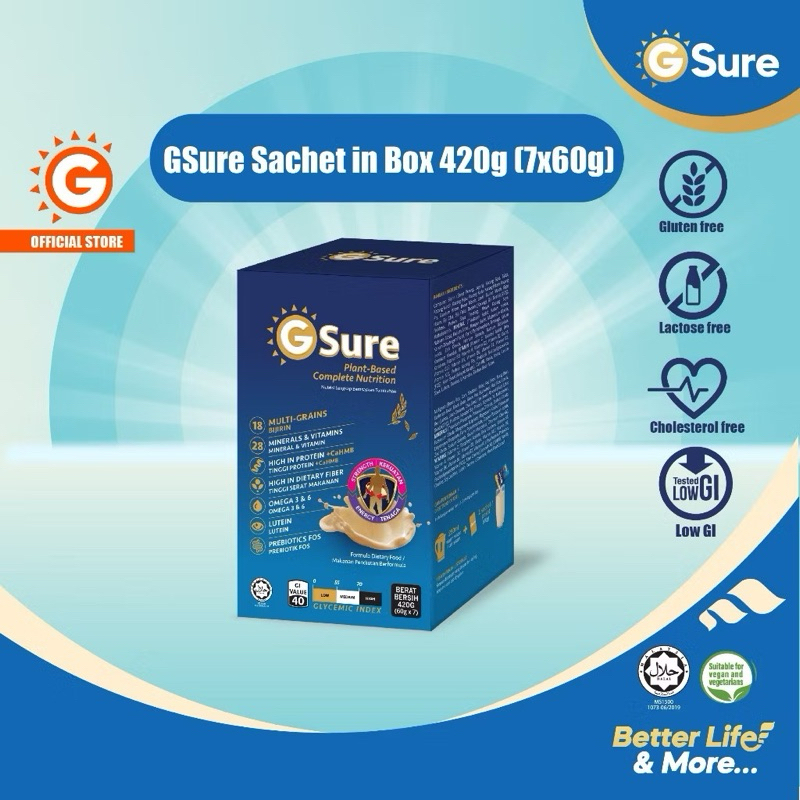 GoodMorning® GSure Sachet in Box 420g (7x60g) Exp 08/2027 | Shopee Malaysia