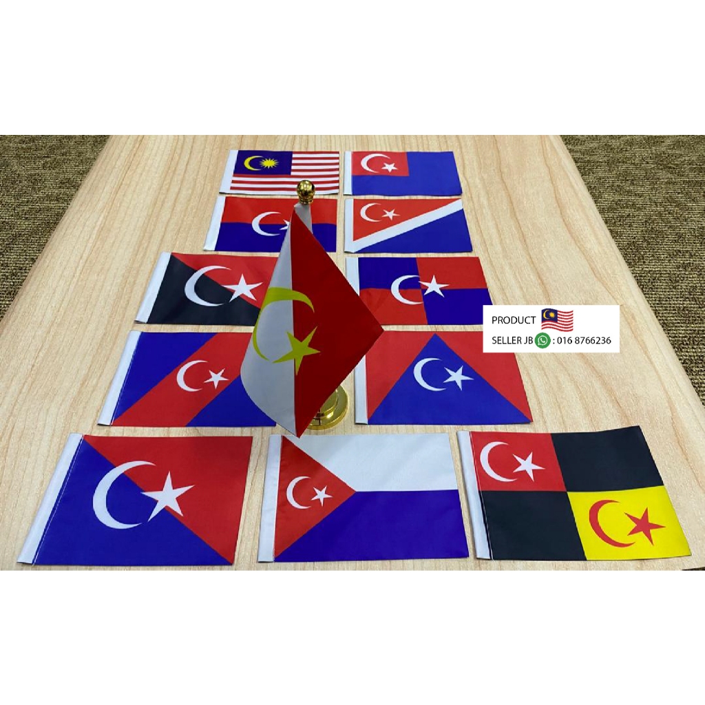 TABLE FLAG JOHOR DISTRICT BENDERA DAERAH JOHOR FLAG MEJA, HIGH QUALITY ...